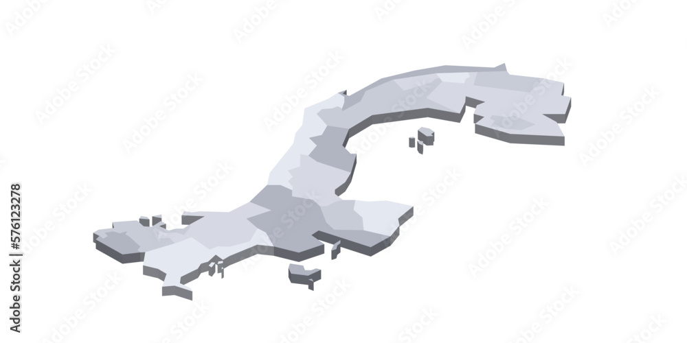 Panama political map of administrative divisions - provinces. 3D ...