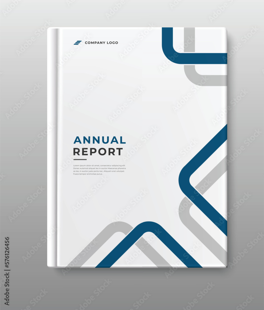 annual report template cover design Stock Vector | Adobe Stock