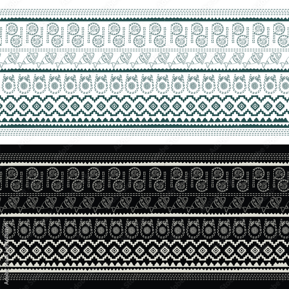 Vector pattern Bangladeshi folk traditional pohela boishakh jamdani ...