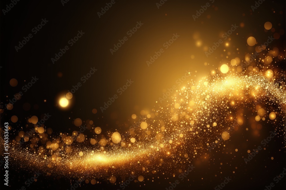 Abstract golden background with blur sparkle gold bokeh light effect Stock Photo | Adobe Stock