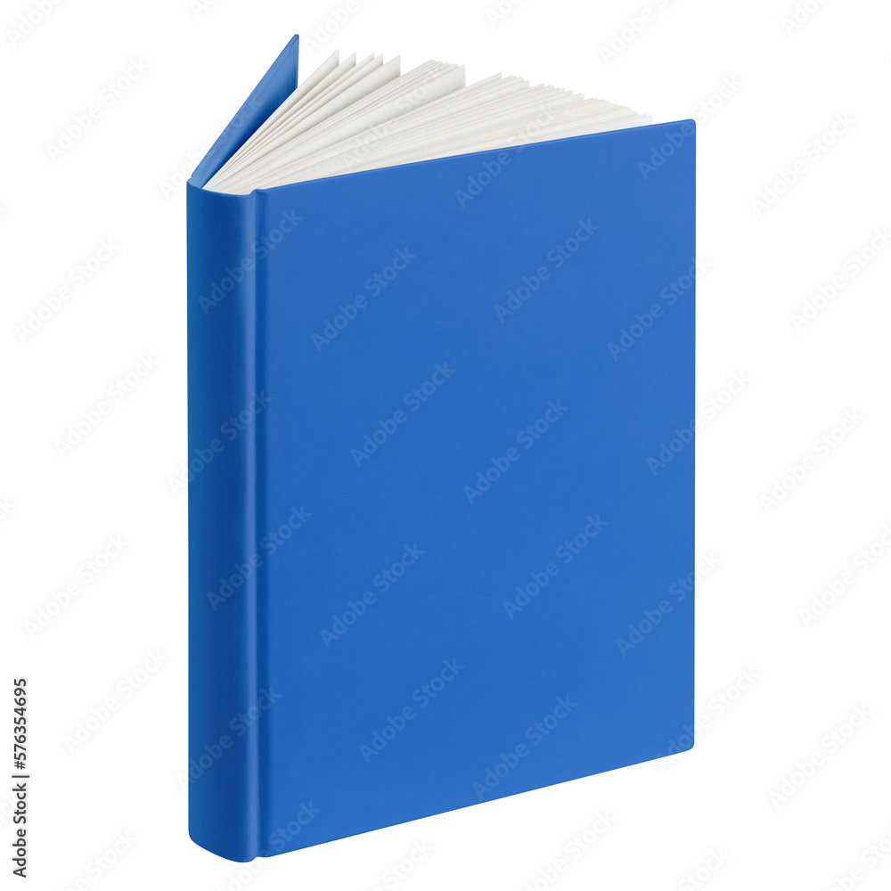 Blue hard cover book cut out Stock Photo | Adobe Stock