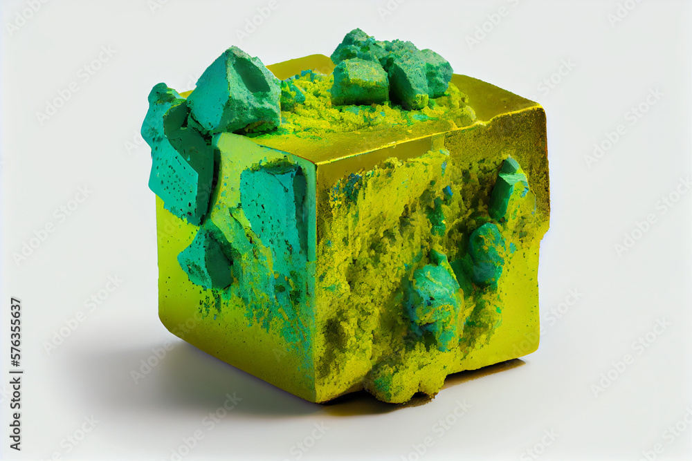 Uranium ore, a dark and foreboding image of a jagged rock face, riddled ...