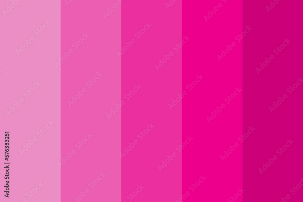 Pink color palette vector illustration, Shades of Magenta Color Palette ...
