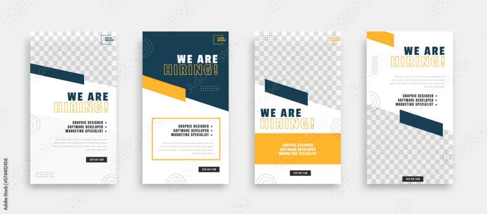 We are hiring job vacancy social media post banner design template with ...
