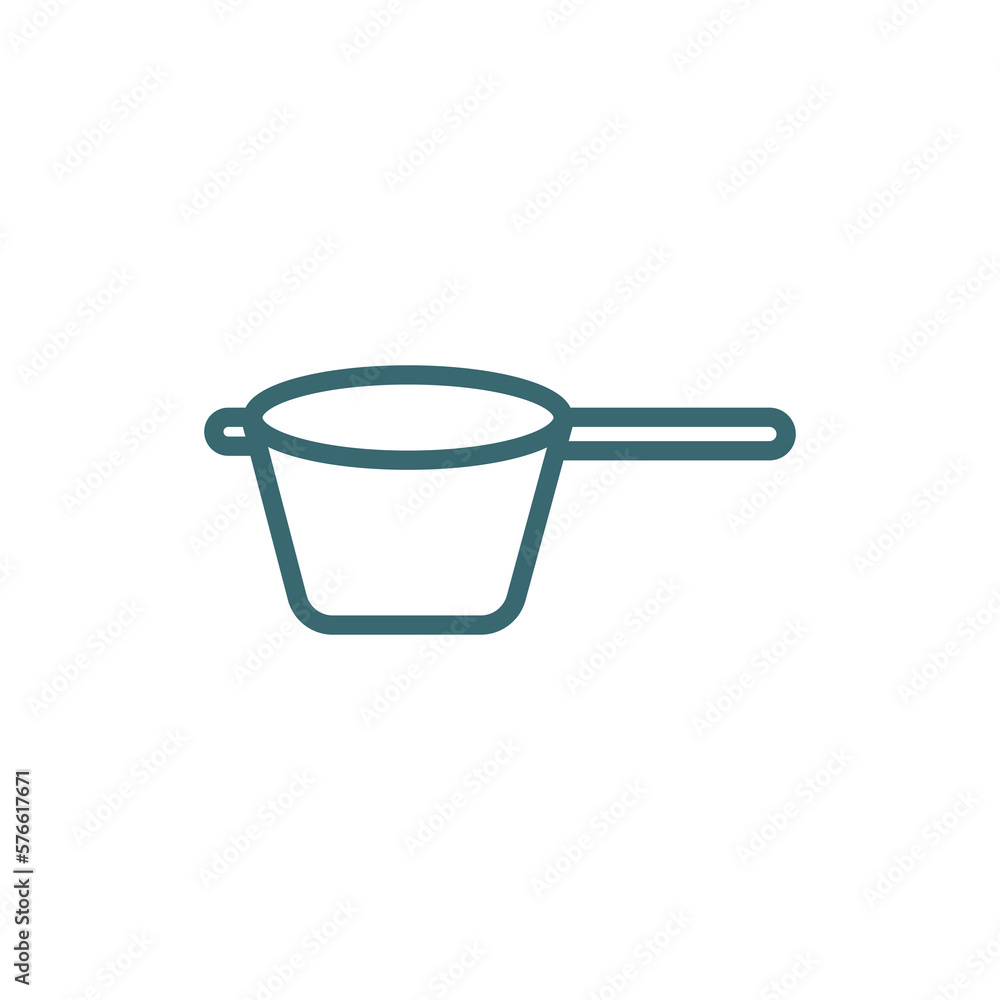 lateral pan icon. Thin line lateral pan icon from restaurant collection ...