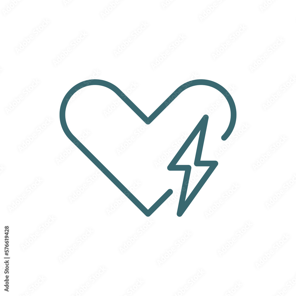 defibrillator icon. Thin line defibrillator icon from health and ...