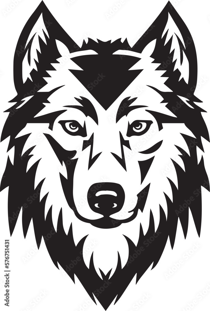 Wolf Head icon, wolf head logo, SVG Vector Illustration Stock Vector ...
