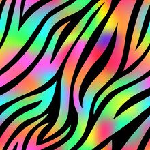 Tiger Rainbow Stripes Clipart Free Stock Photo - Public Domain Pictures