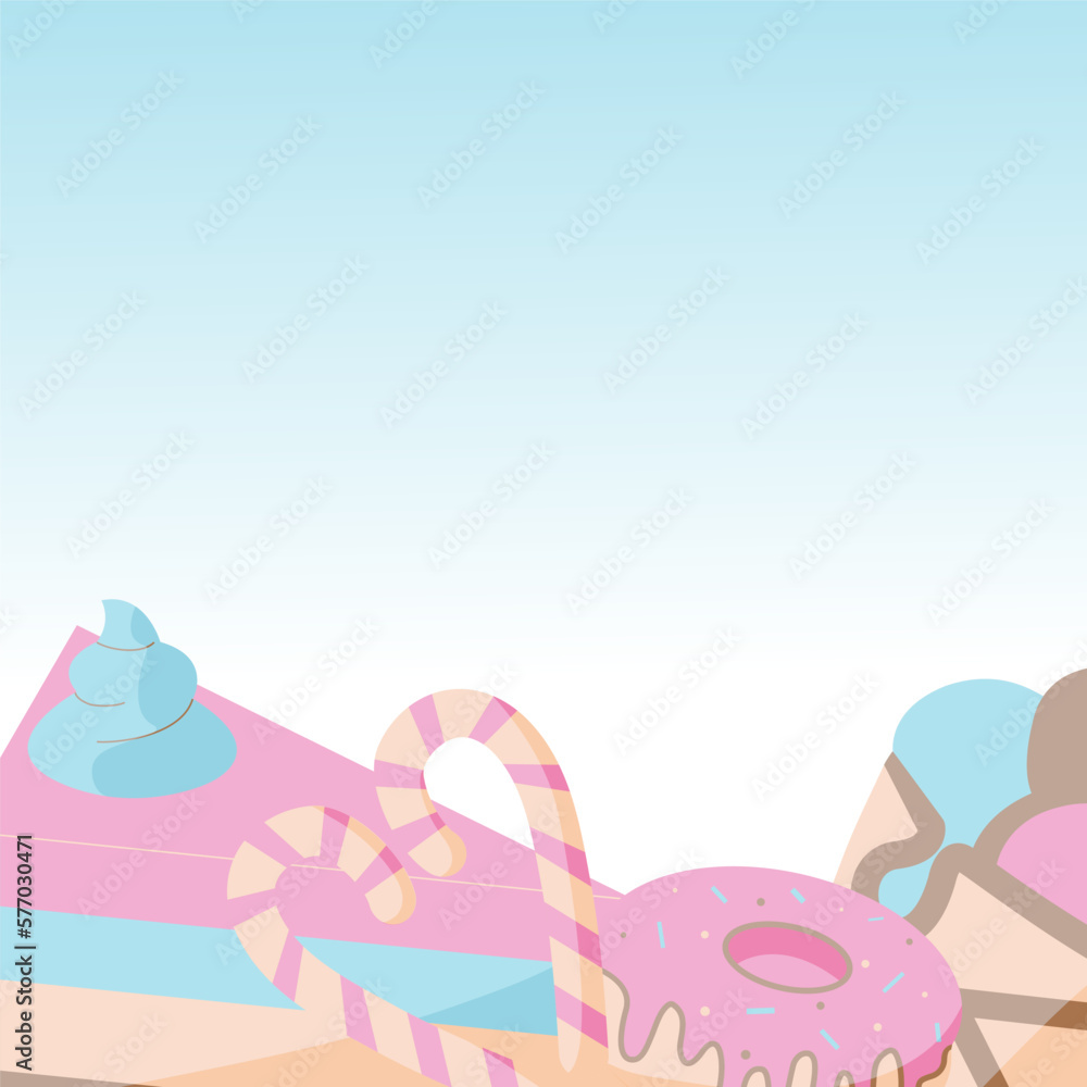 Sample of menu cover, flyer for baking, bakery shop, cooking, sweet ...