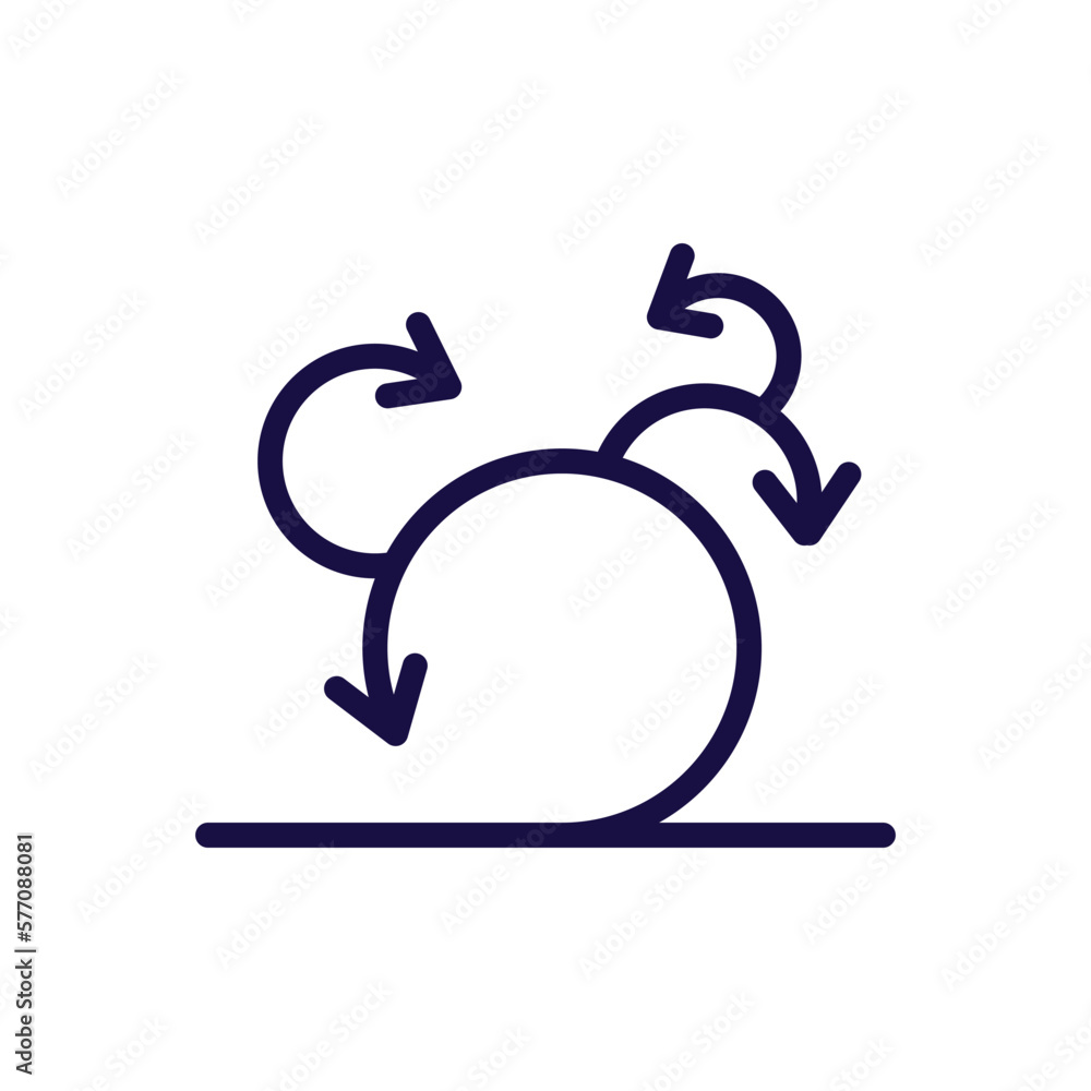 Agile Icon Vector Illustration Scrum Icon Agile Methodology Arrow Editable Stroke Outline