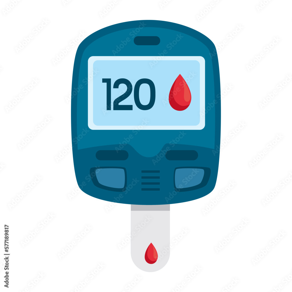 glucometer medical device Stock Vector | Adobe Stock