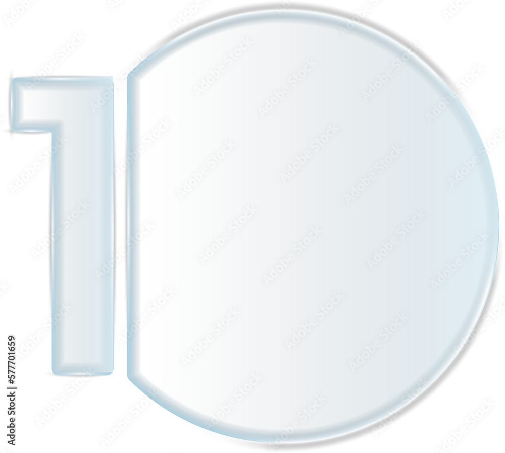 Transparent glass infographic UI template number round labels Stock ...