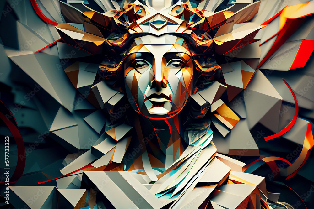 Beautiful abstract Olympian God Hera background. Generative AI ...