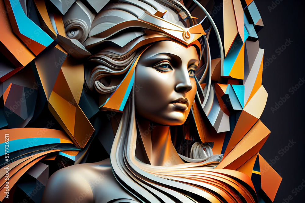 Beautiful abstract Olympian God Aphrodite background. Generative AI ...