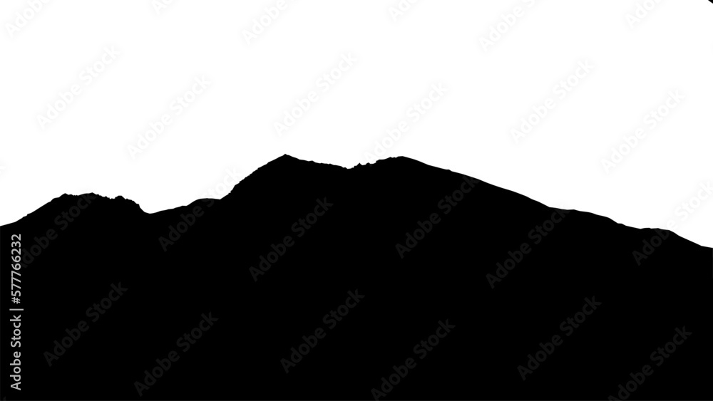 Snowdonia Snowdon wales silhouette Stock Vector | Adobe Stock