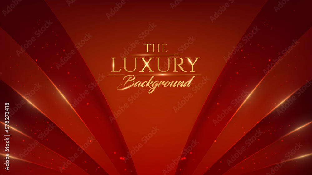 Red Gold Award Background, luxury graphic. Abstract Background, Royal ...