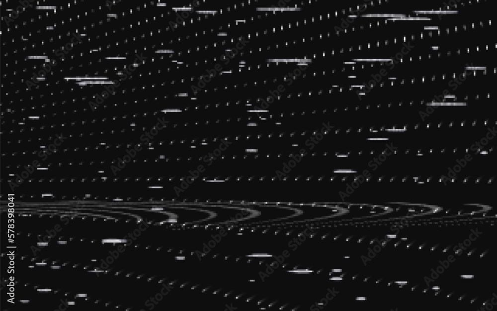 Glitch VHS background. Analog distortion template. Old video tape ...