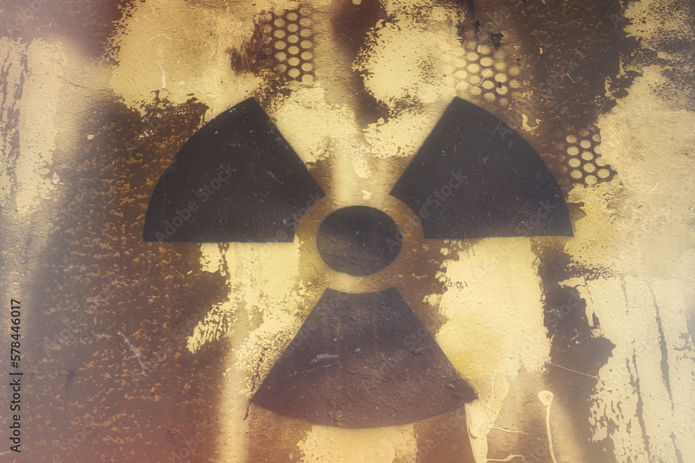 Nuclear - Radioactive - Atom - Symbol - Hintergrund Stock Photo | Adobe ...
