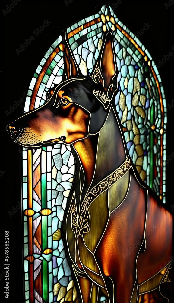Artistic Beautiful Desginer Handcrafted Stained Glass Artwork of a ...