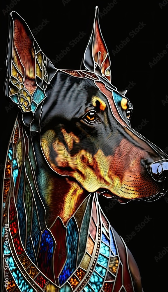 Artistic Beautiful Desginer Handcrafted Stained Glass Artwork of a ...