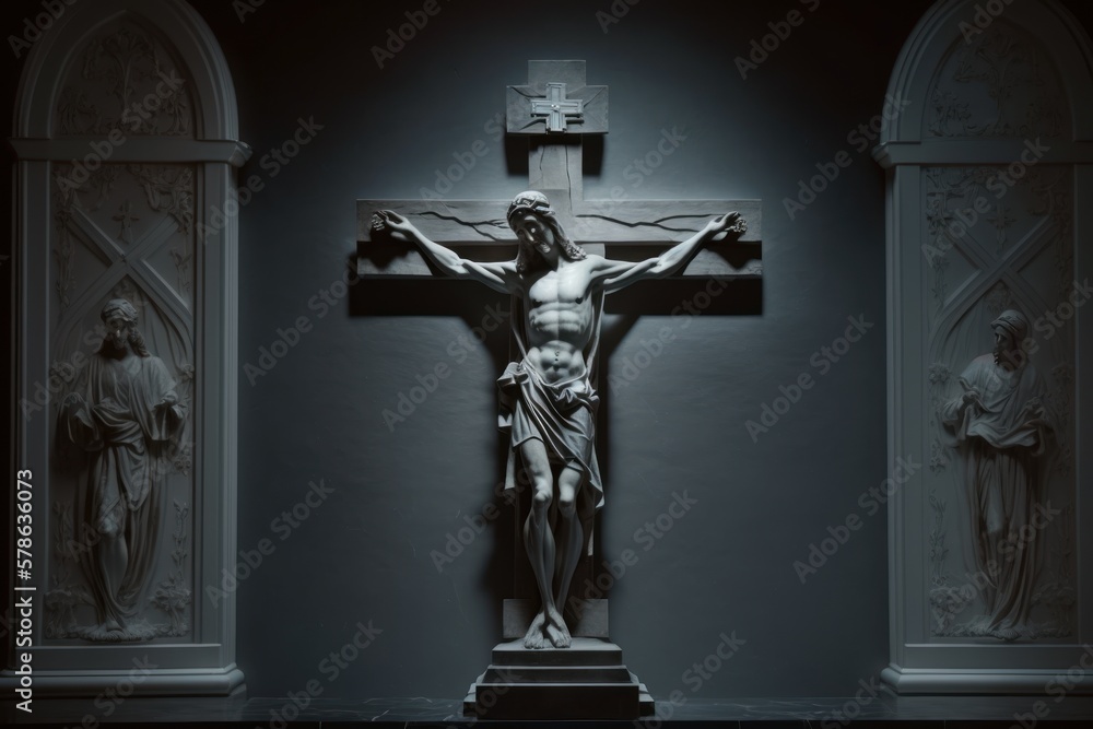 Good Friday with cross background, Christian holiday commemorating the ...
