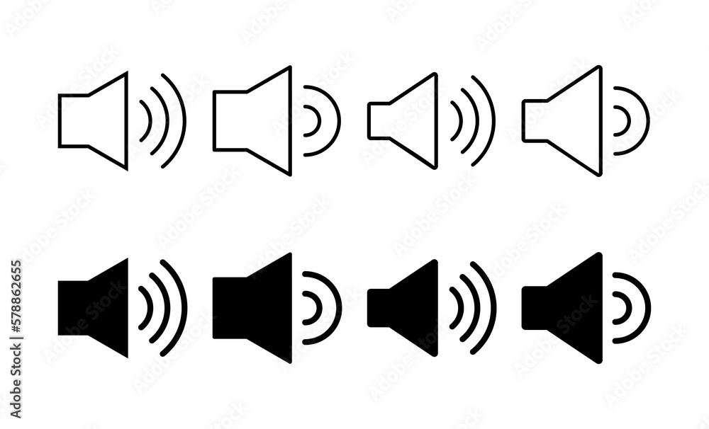 Speaker icon vector for web and mobile app. volume sign and symbol ...