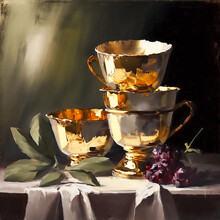 Still Life, Tea Set Free Stock Photo - Public Domain Pictures