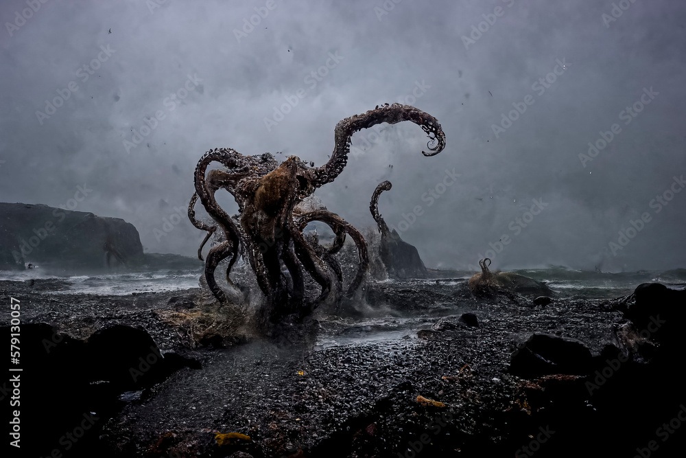 Behold the Mighty Cthulhu: A Breathtaking Stock Photo of a Giant ...