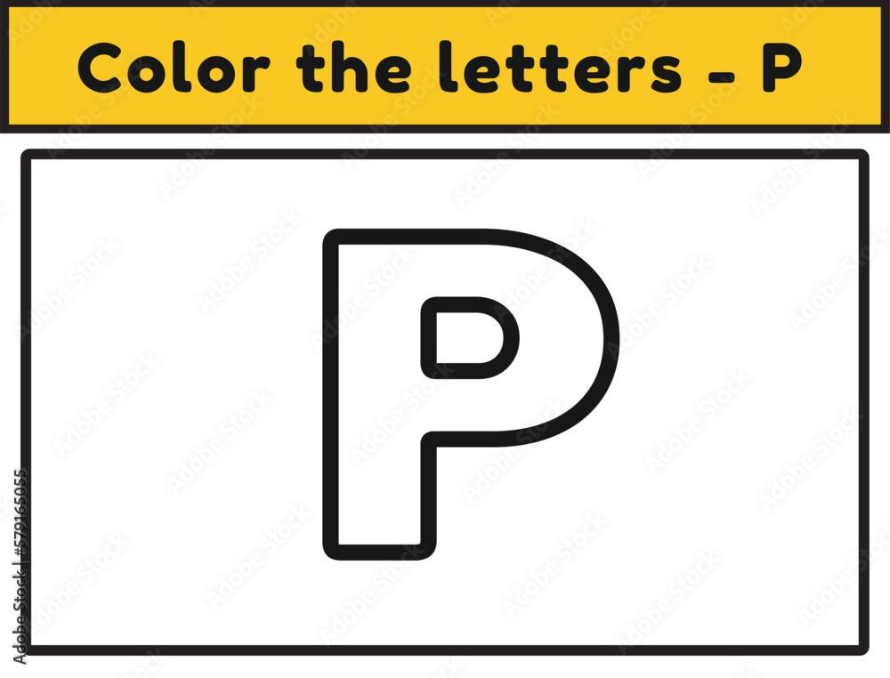 Alphabet letter P. Tracing Worksheet. ABC Activities and Exercises for ...