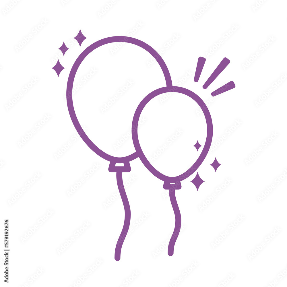 Balloon icon png image with transparent background Stock Illustration ...
