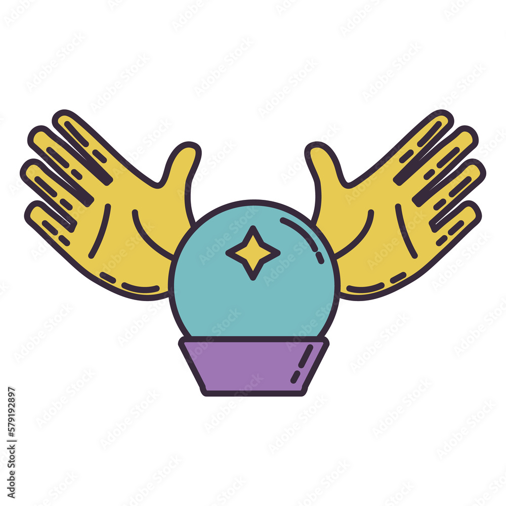 witch crystal ball icon png image with transparent background Stock ...