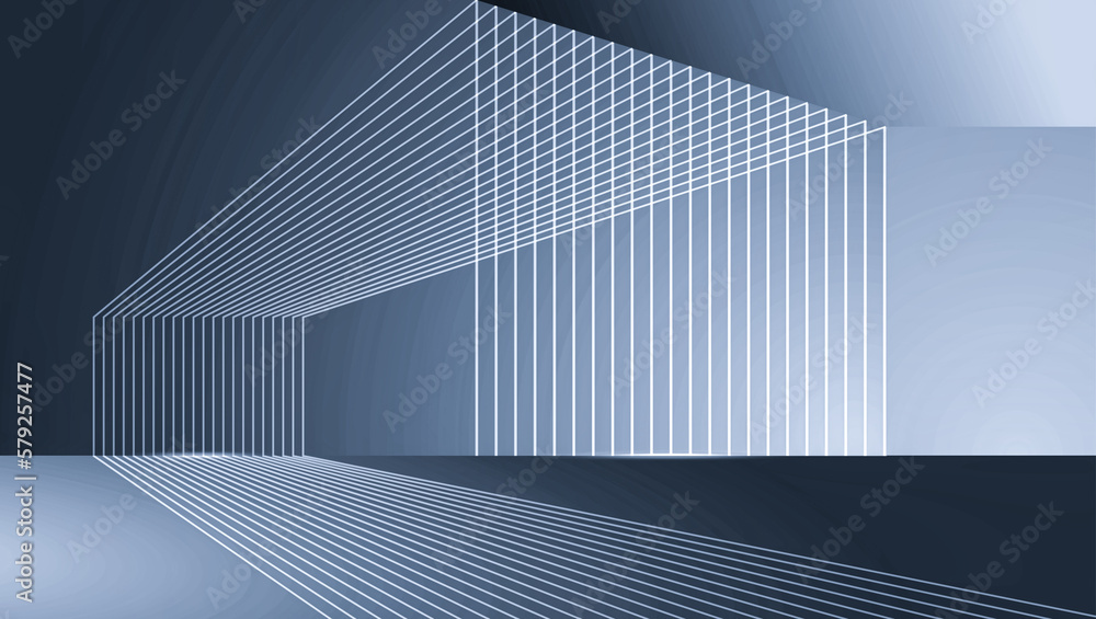 Illustration Stock abstract modern architecture background, 3d ...