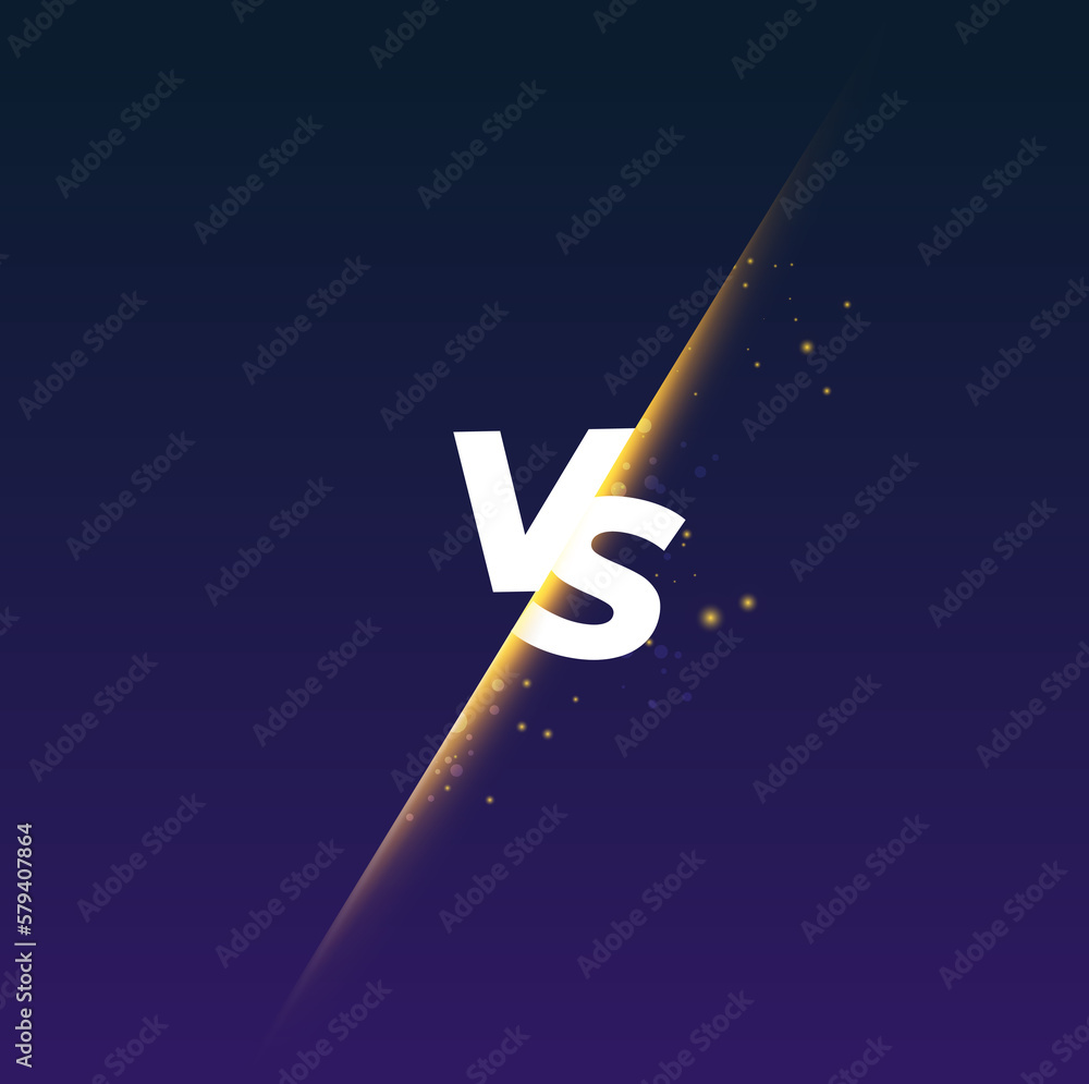 Versus Background Illustration Stock Photo | Adobe Stock
