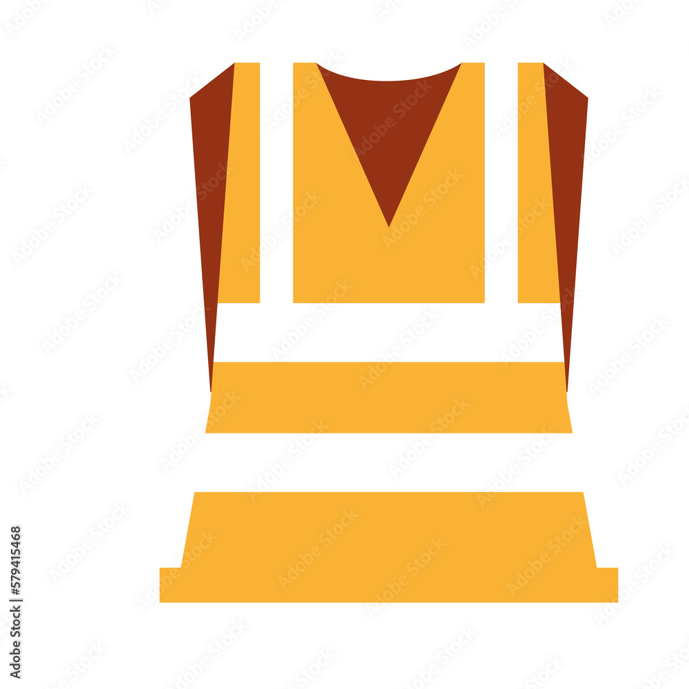 Reflective vest icon PNG image with transparent background Stock ...