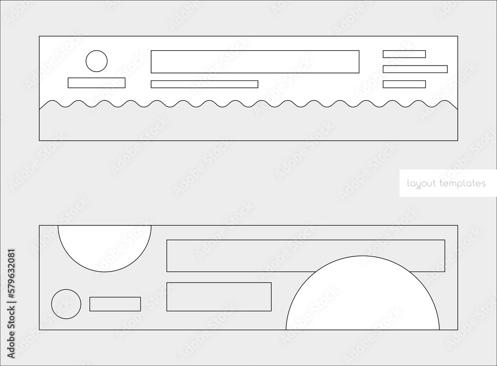 Grid layout templates for banner design, flyers, poster, label designs ...