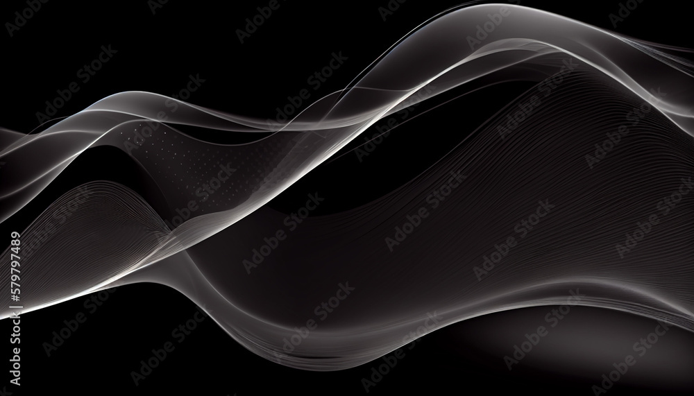 Transparent_black_wave_presentation_background Ai generated image Stock ...