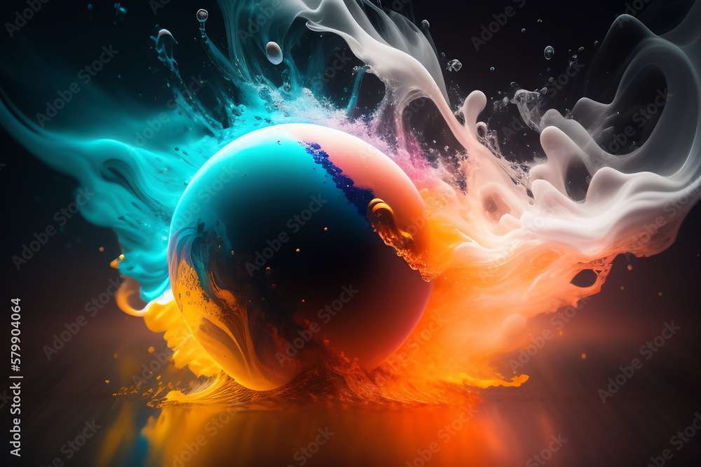 ilustración de fondos y texturas de arte abstracto, simulación de ...