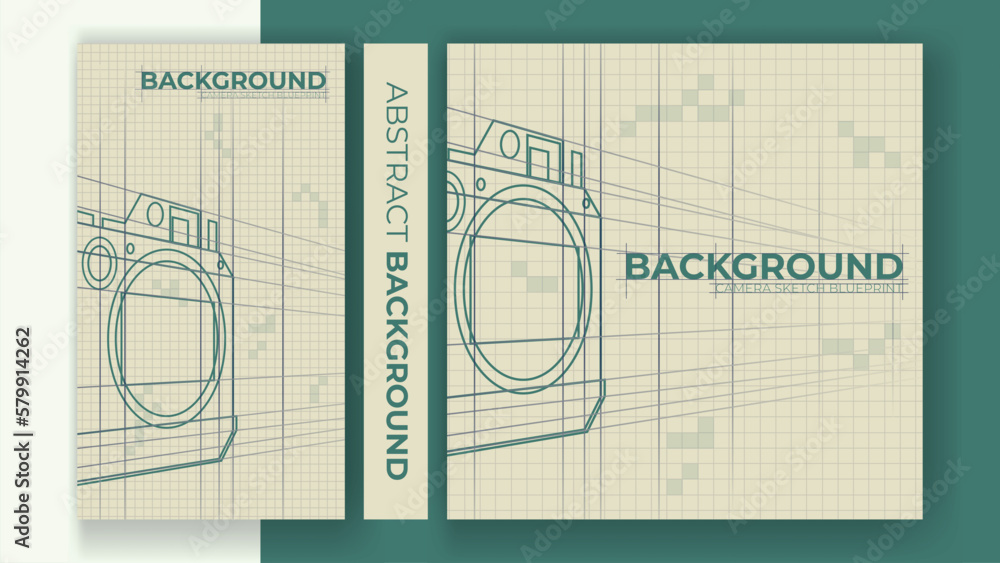 digital camera outline vector illustration industrial blueprint ...