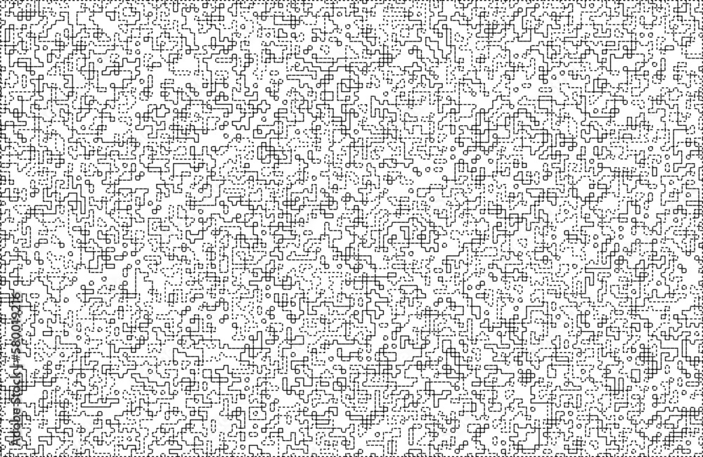 Vetor Stylish texture with figures from lines and dashes .Abstract ...