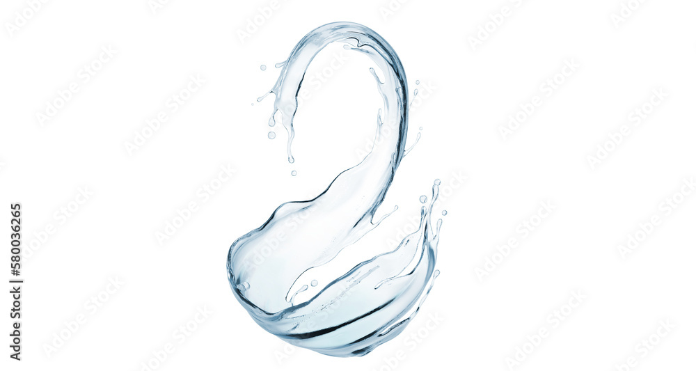 Easy-to-use water splash element PNG format, spiral water splash ...