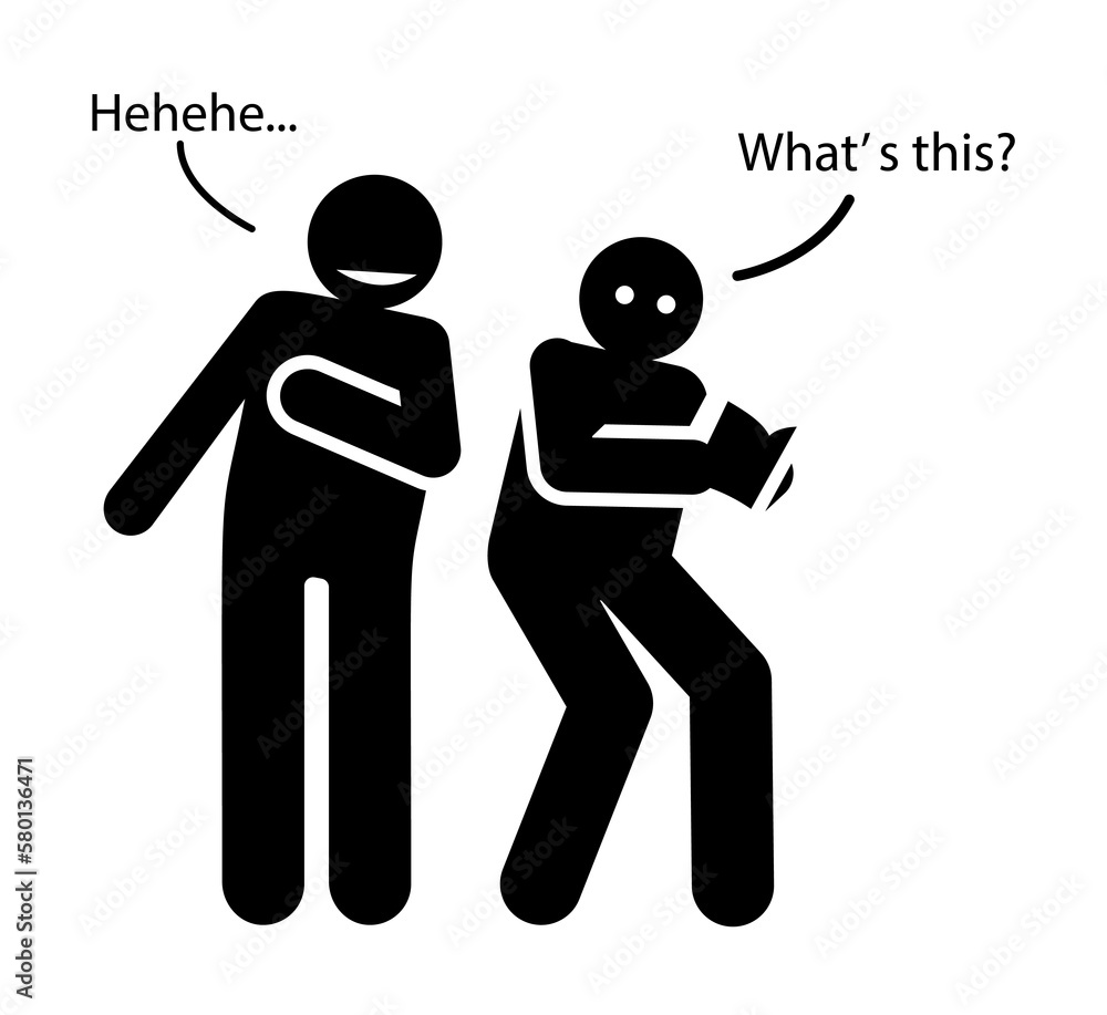 Mischievous, naughty, person, playful icon. Element of negative ...