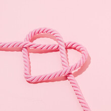 Pink Rope Heart Free Stock Photo - Public Domain Pictures