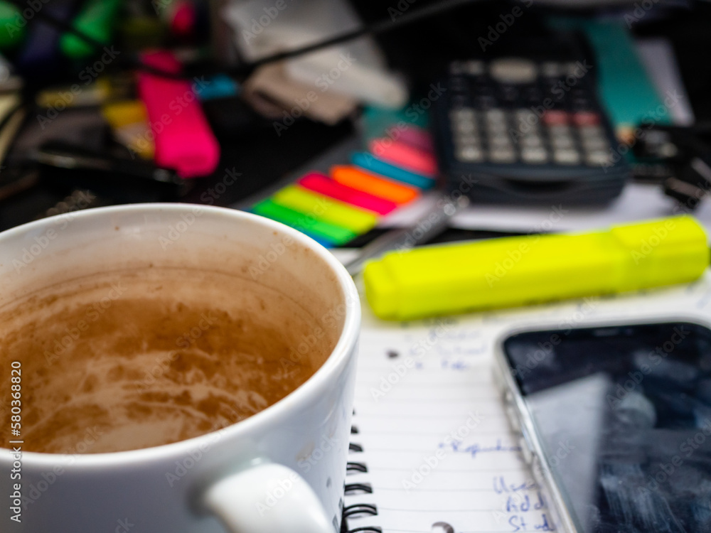 Real life Working from Home Office - A typical working from home office ...