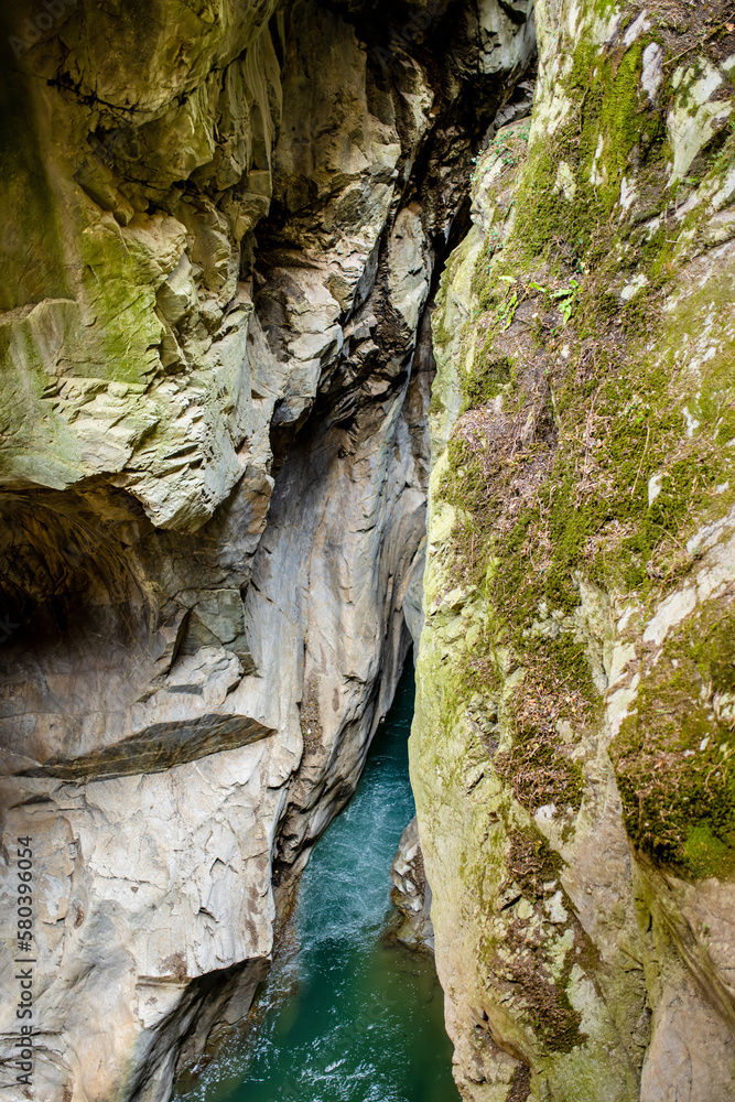 Orrido di Bellano, natural gorge created by the erosion of Pioverna ...