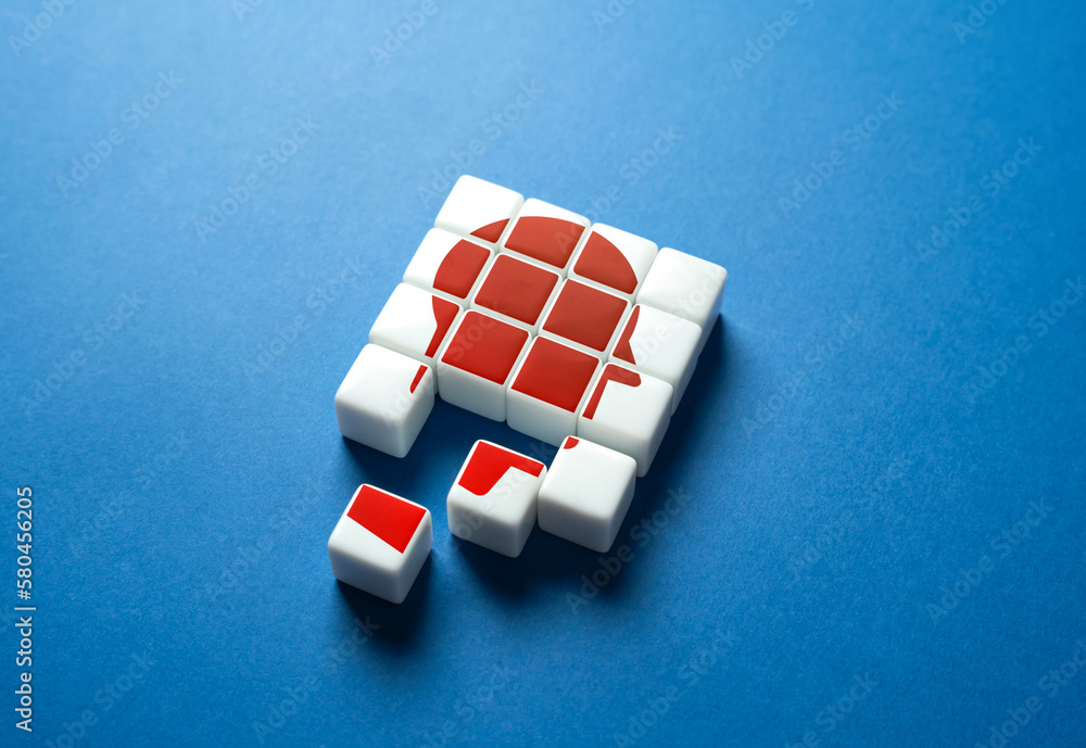 Personality breakdown. Mental disorder. Unstable, loss of control over ...