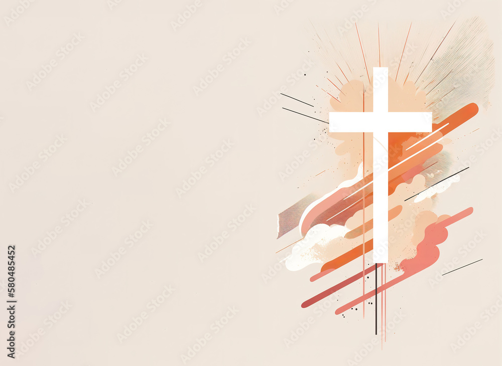 Spiritual illustration jesus cross christianity background art crucifix ...