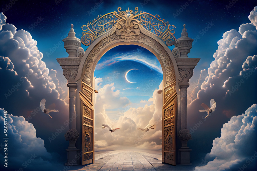 Heaven: A common depiction of the afterlife in many religions, often ...