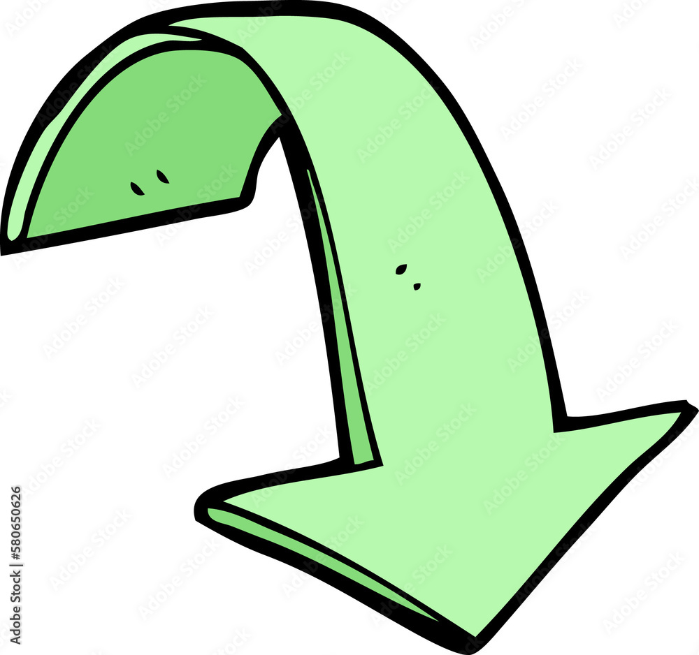 cartoon pointing arrows Stock Illustration | Adobe Stock