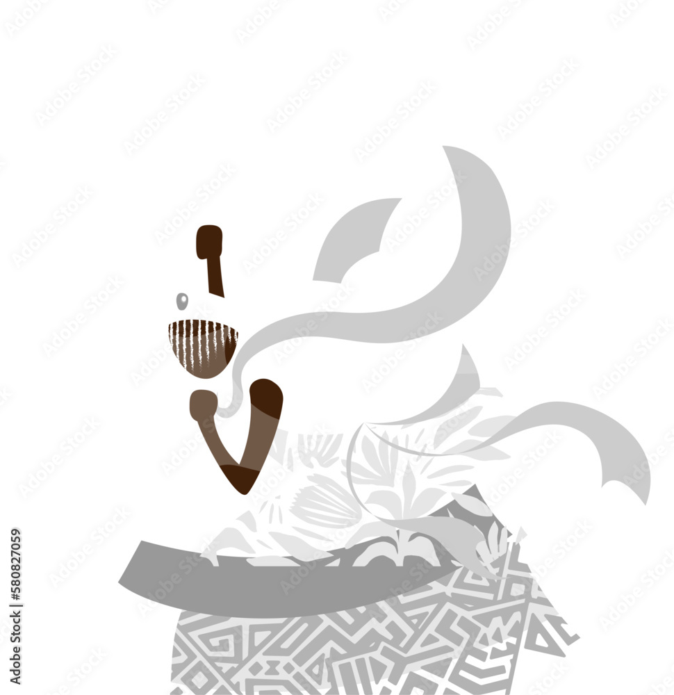 Orixá Oxalá - Vetor, SVG Stock Vector | Adobe Stock