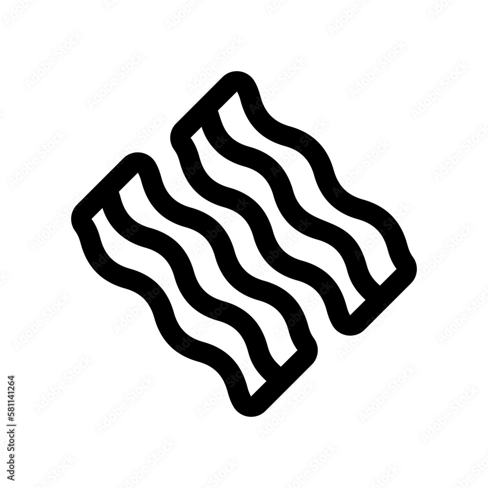 Vector de Stock Editable bacon vector icon. Part of a big icon set ...